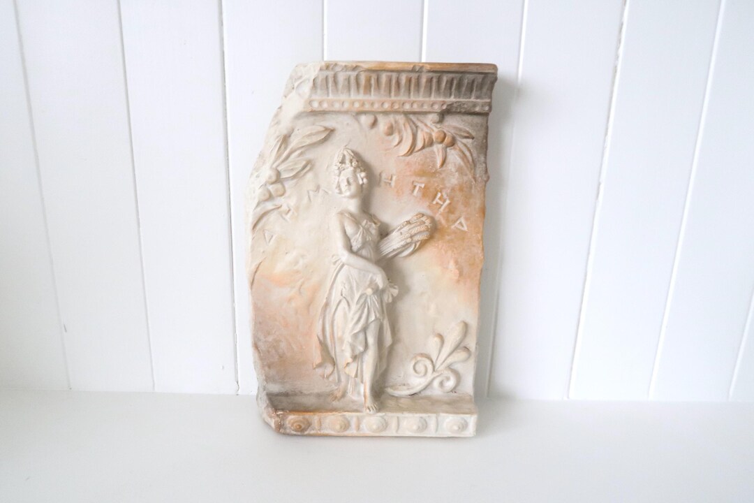 Vintage Neoclassical Greek Wall Plaque | Handmade Greek Museum Replica ...