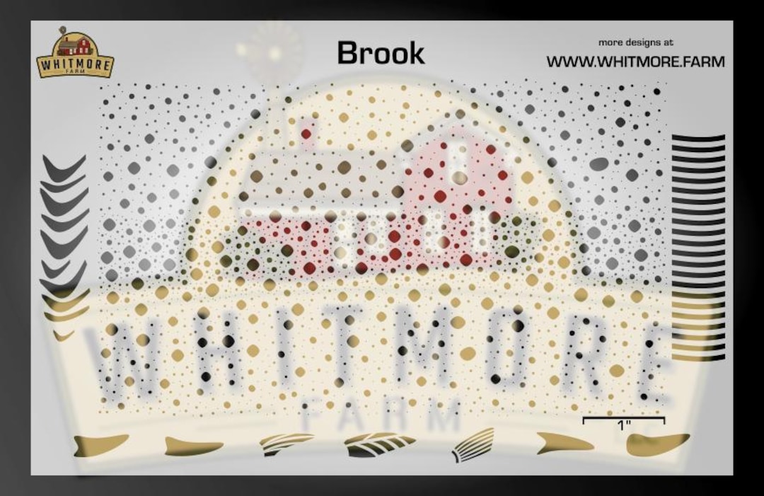 Brook Texture Mesh Fishing Lure Airbrush Stencil - Etsy
