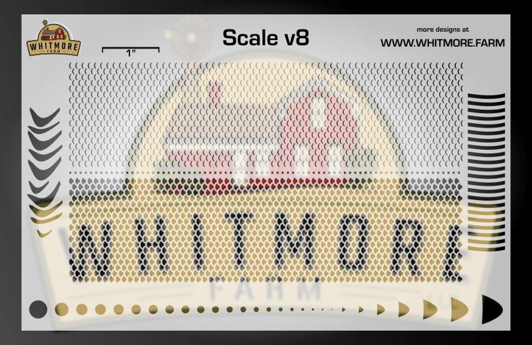 Scale V8 Mesh Fishing Lure Airbrush Stencil - Etsy
