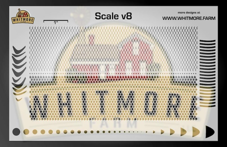 Scale V8 Mesh Fishing Lure Airbrush Stencil - Etsy