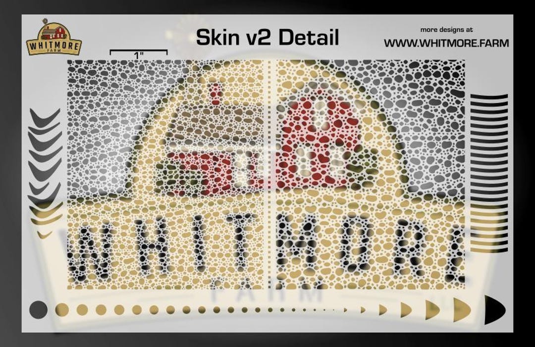 Skin V2 Fine Detail Mesh Fishing Lure Airbrush Stencil - Etsy