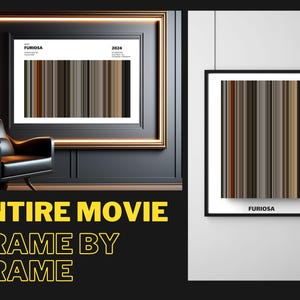 12 Variants Custom Movie Barcode Print, Choose ANY Movie, Custom Movie ...