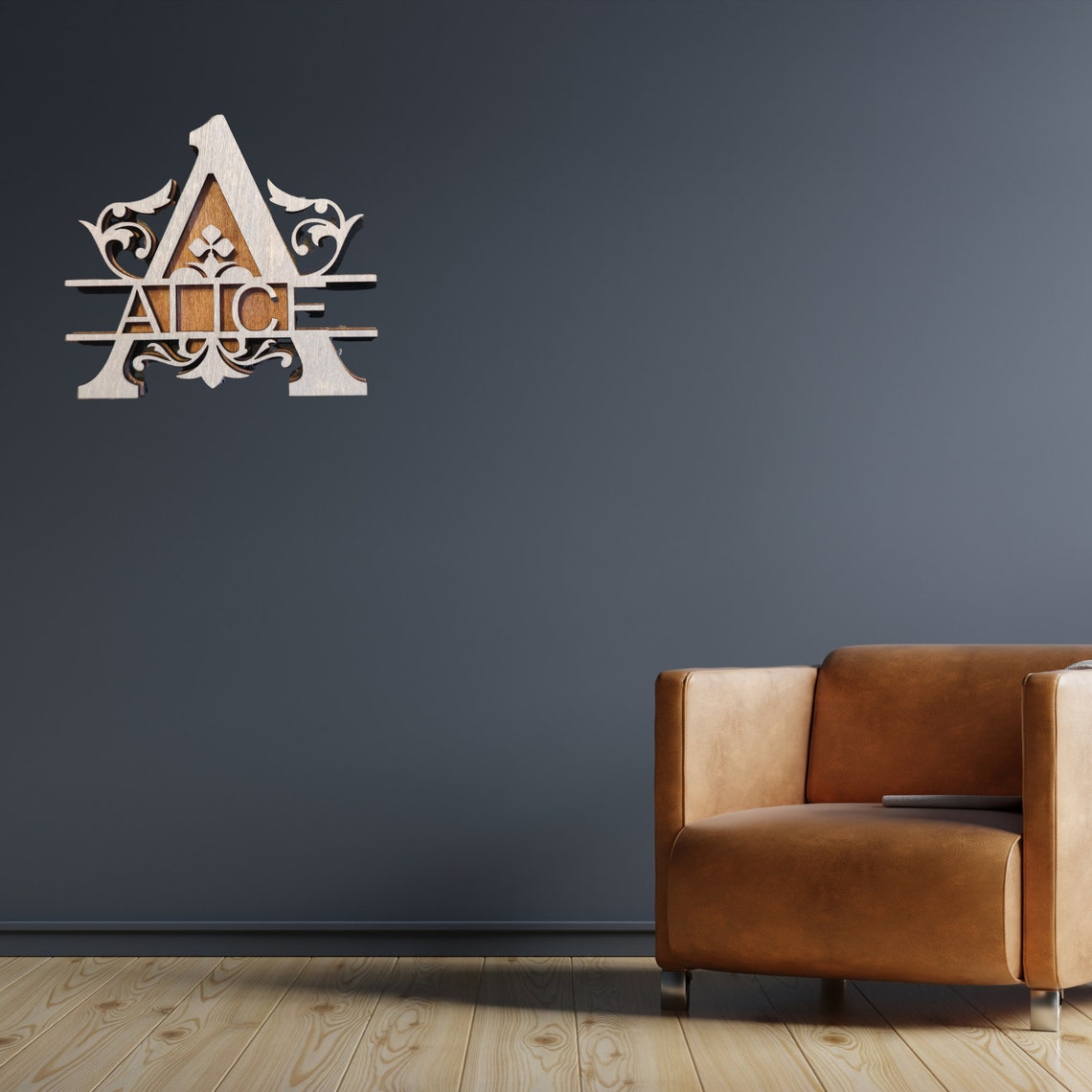 Wildflower Alphabet Art Nature-inspired Layered Wall Letters for Decor ...