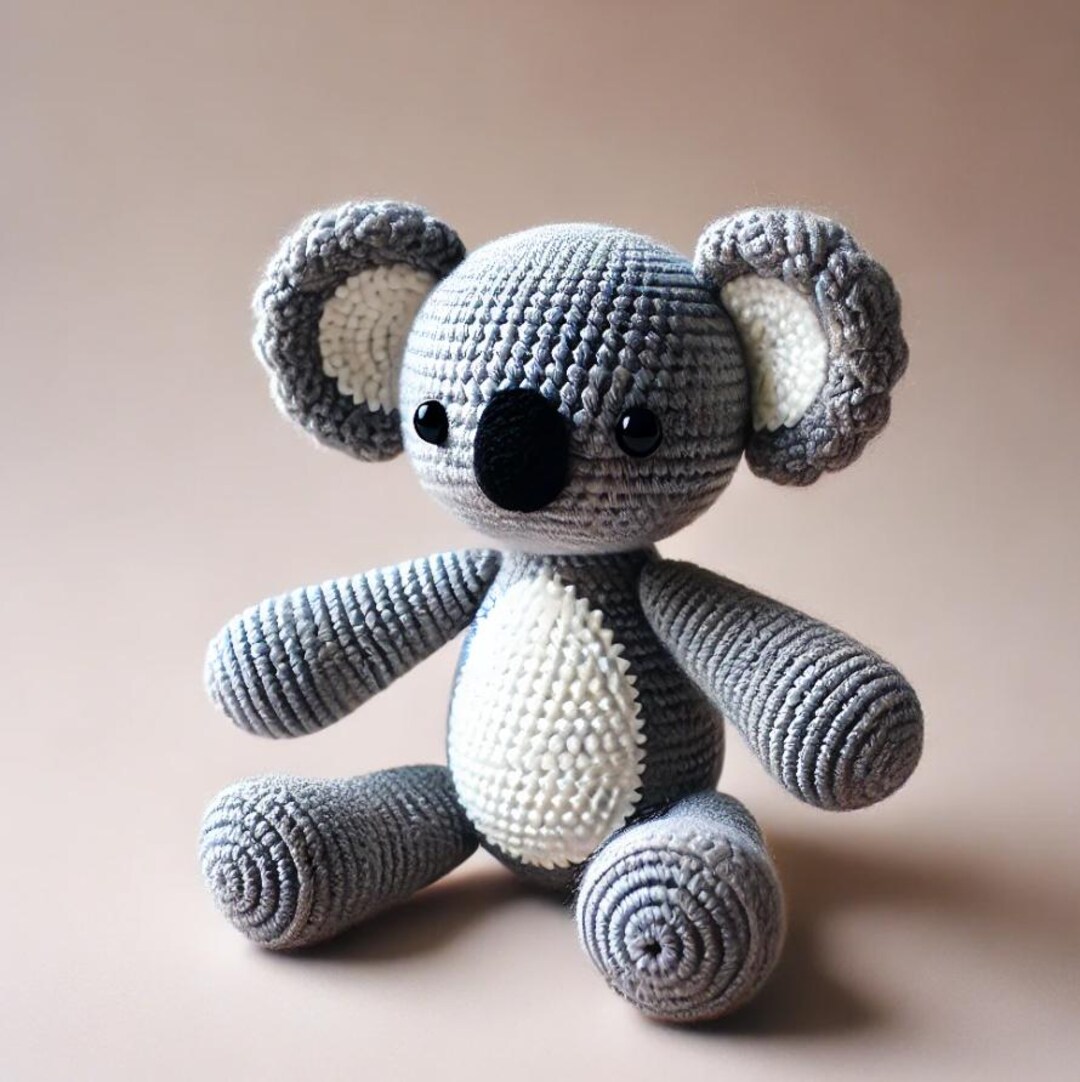 Crochet Pattern Koala Bear Toy, Amigurumi Tutorial PDF in English ...