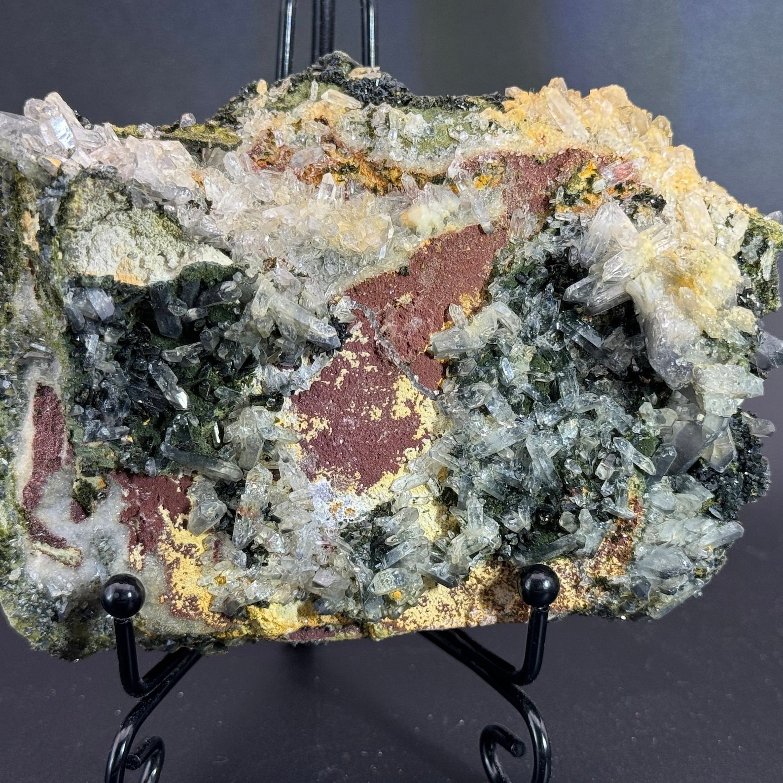 Epidote and Forest Quartz Specimen - Etsy