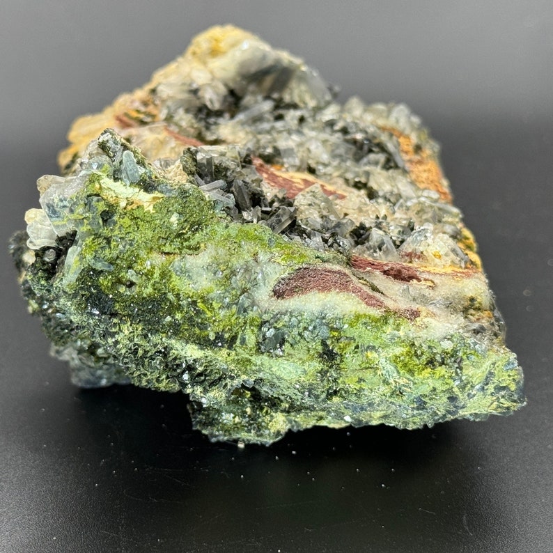 Epidote and Forest Quartz Specimen - Etsy