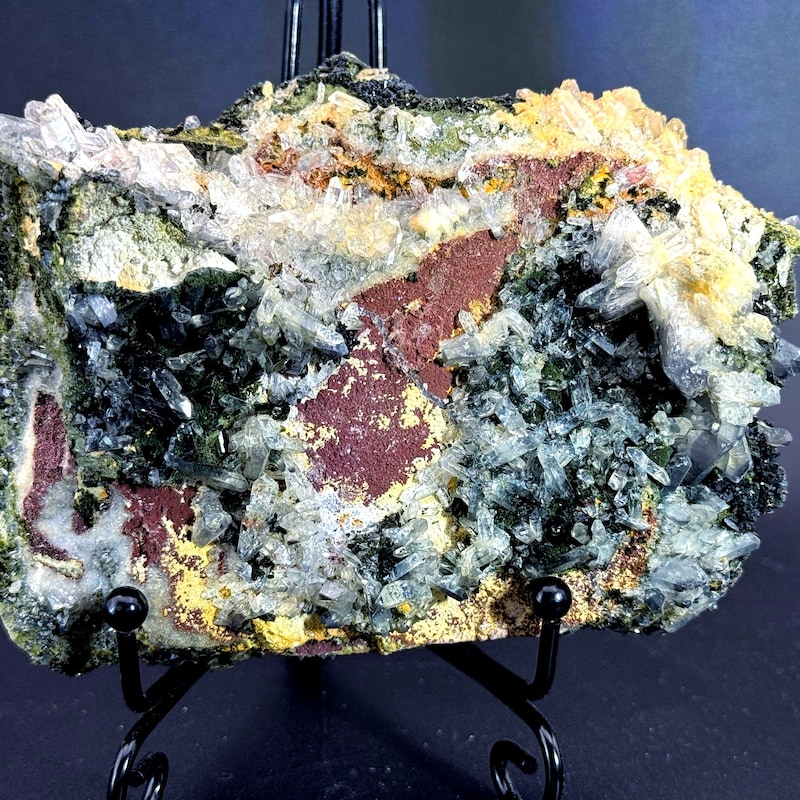 Red Epidote in Quartz - Etsy