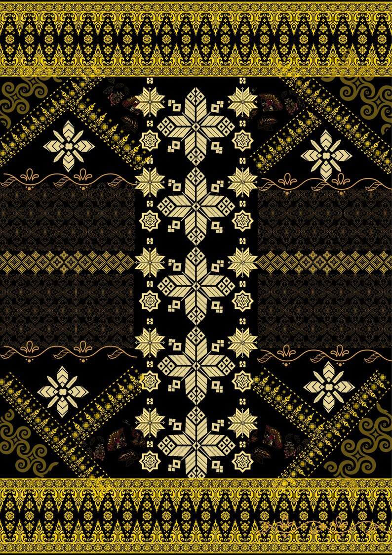 Songket Batik Art Malaysia - Etsy