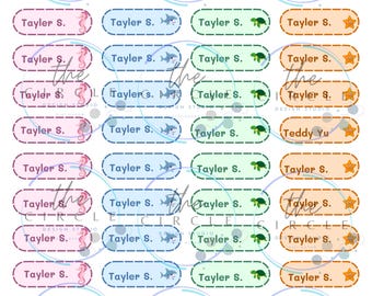 Back to School Editable Name Tags, Personalized Back to School Soccer ...