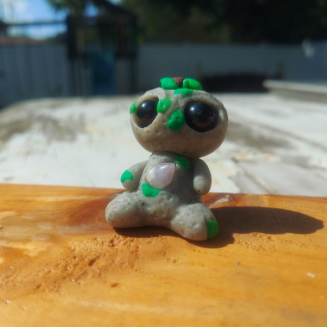 Rock Gremlin Figurine Desk Buddy, Hippie Witch Gift Idea, Goblincore ...