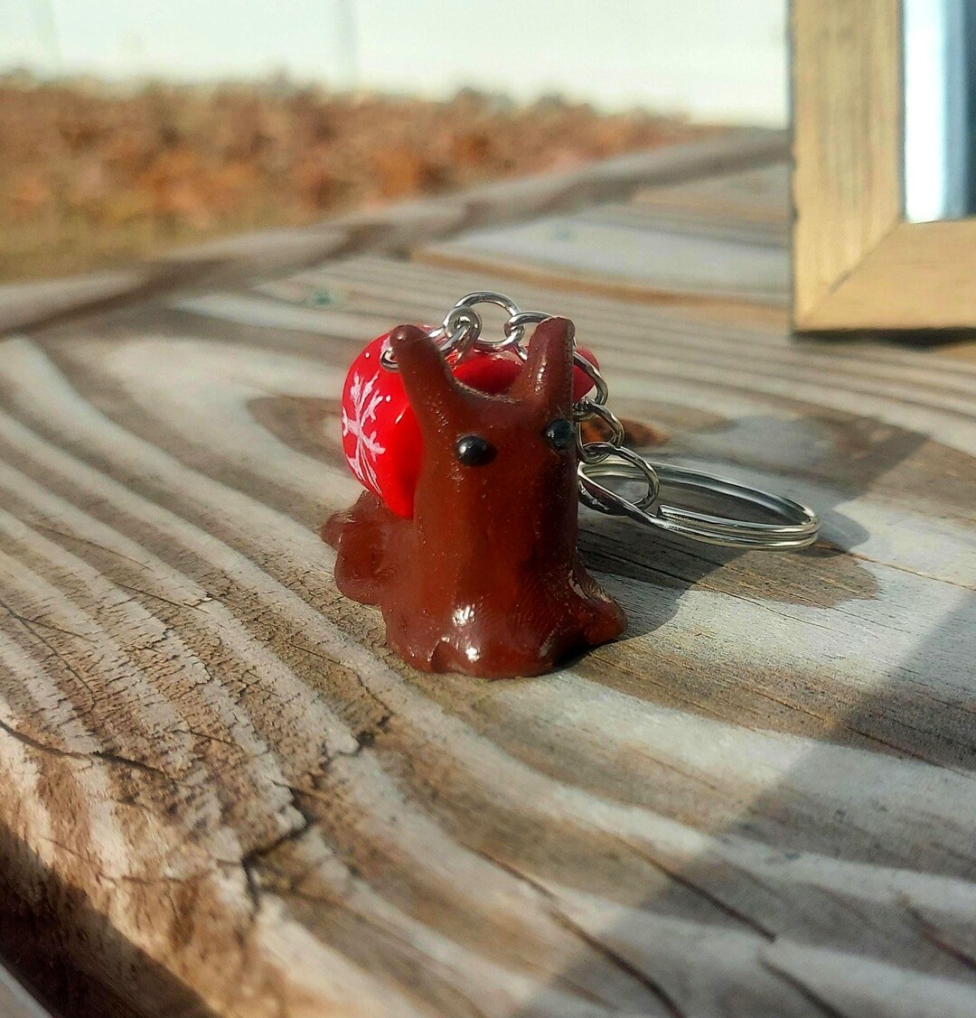 Hot Chocolate Snail Keychain, Handmade Polymer Clay, Snail Lover Gift ...