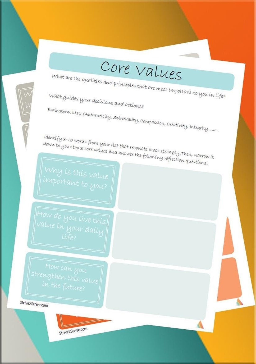 Core Values Discovery - Etsy