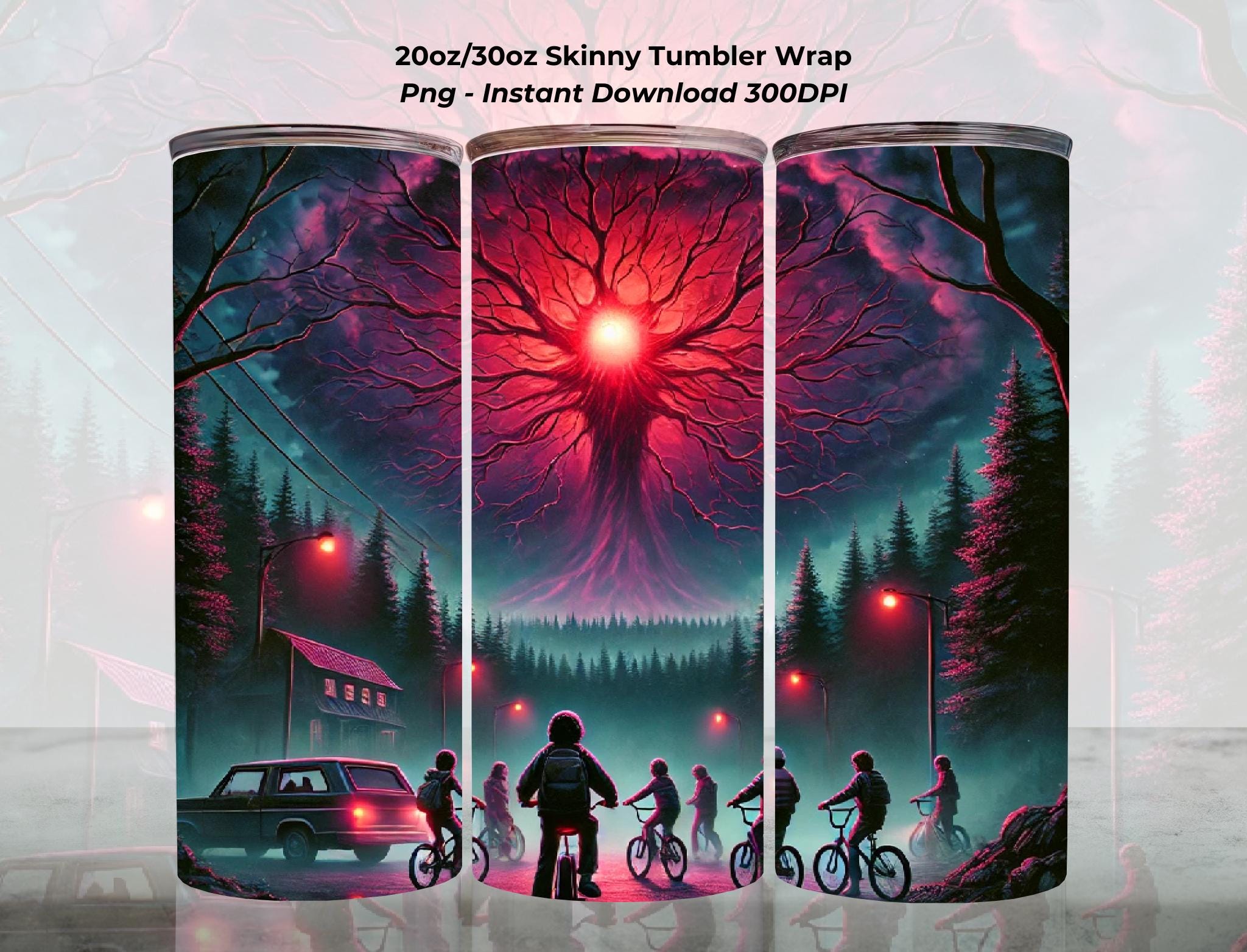 Stranger Things PNG: Spooky Forest Sublimation Design (300DPI) - Etsy
