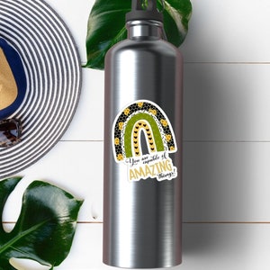 You Are Capable of Amazing Things" Rainbow Sticker - Inspirational ...