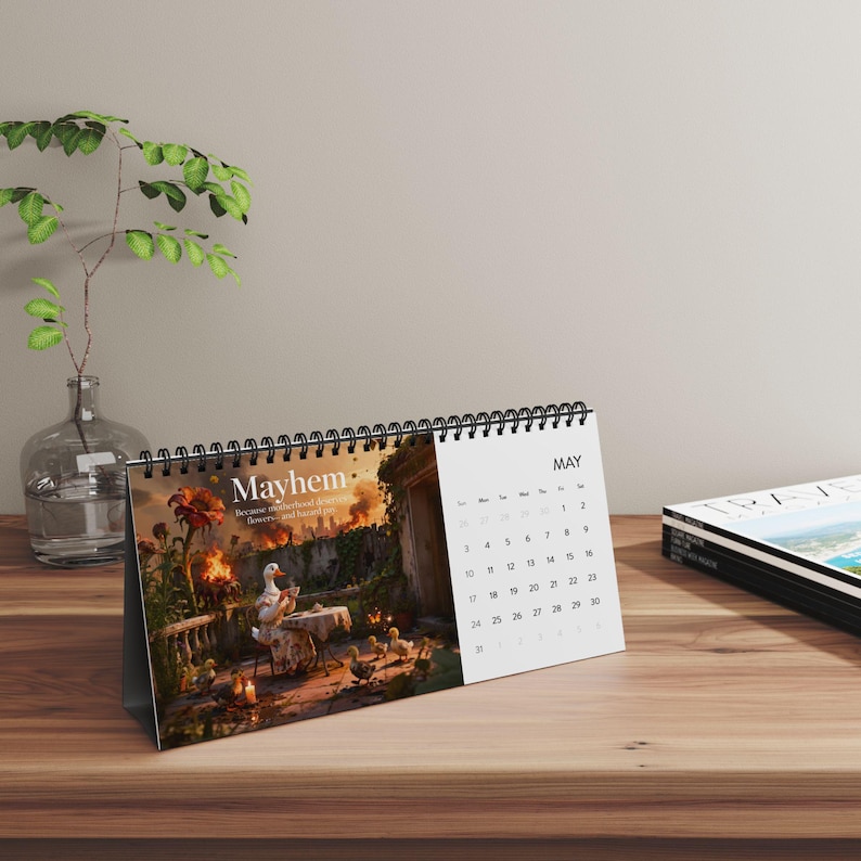 2026 Silly Goose Desk Calendar, Apocalyptic Dark Humor Gift - Etsy