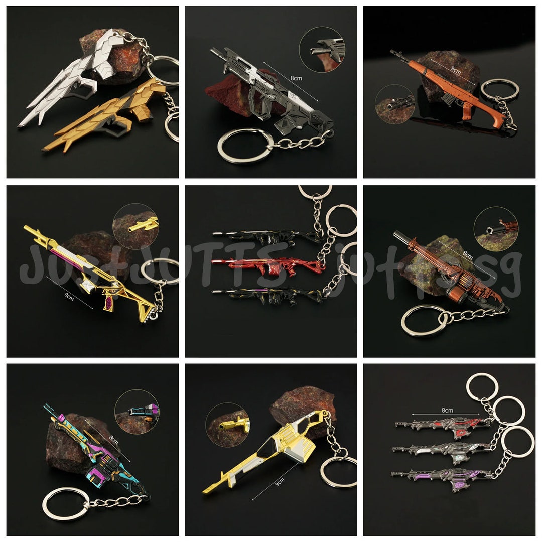Valorant Machine Guns Rifles Weapon Keychain Bulldog Guardian Ares Odin ...