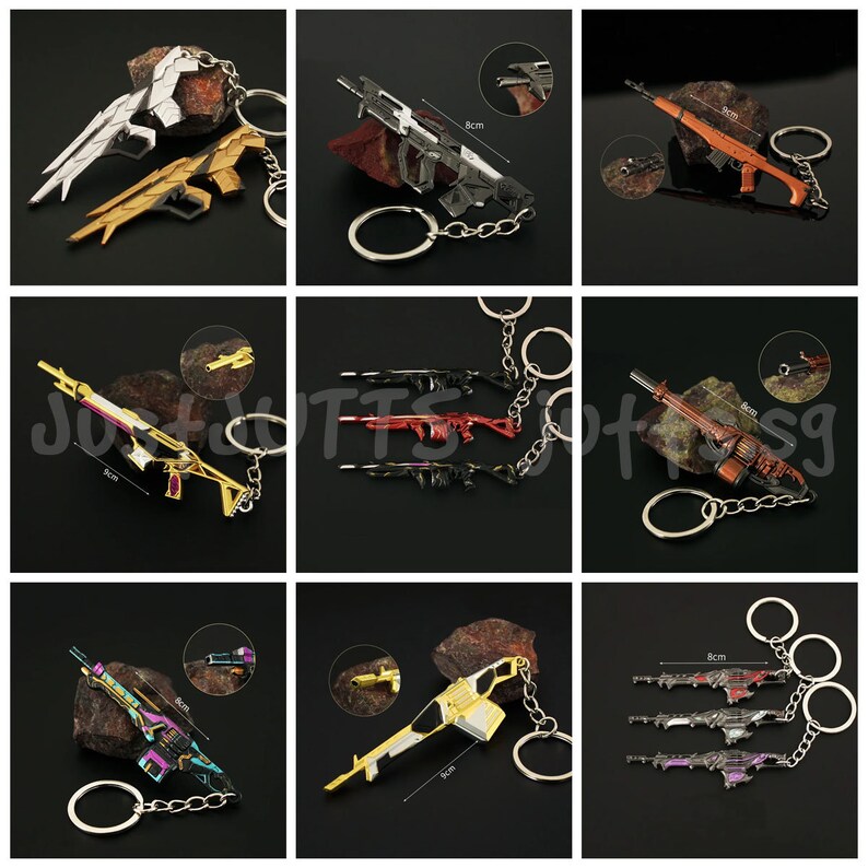 Valorant Machine Guns Rifles Weapon Keychain Bulldog Guardian Ares Odin ...
