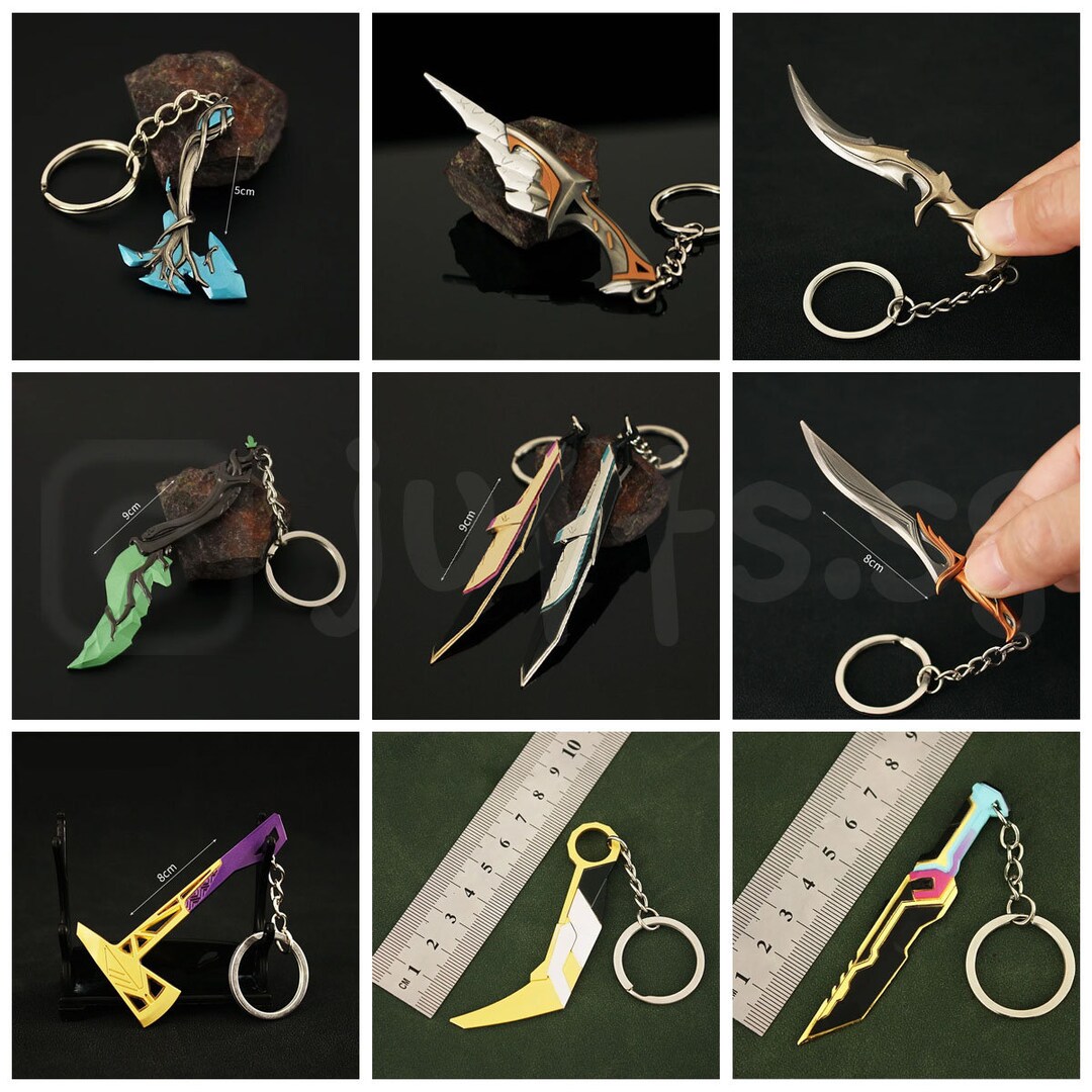 Valorant Melee Weapon Keychain Kunai Karambit Keychains Mystbloom ...
