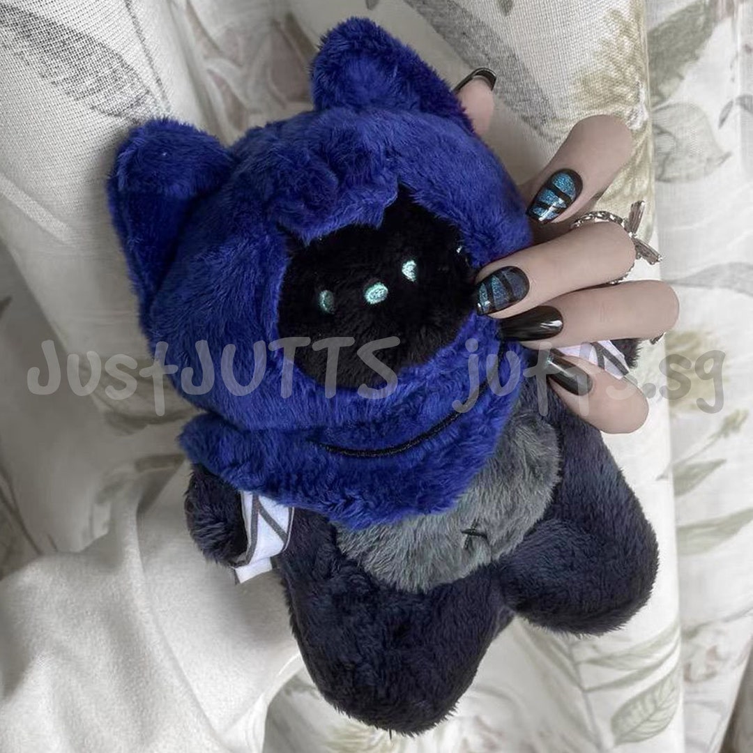 Valorant Kitty Omen Plush Nekomen Plushie Removable Hoodie Squeaky Toy ...
