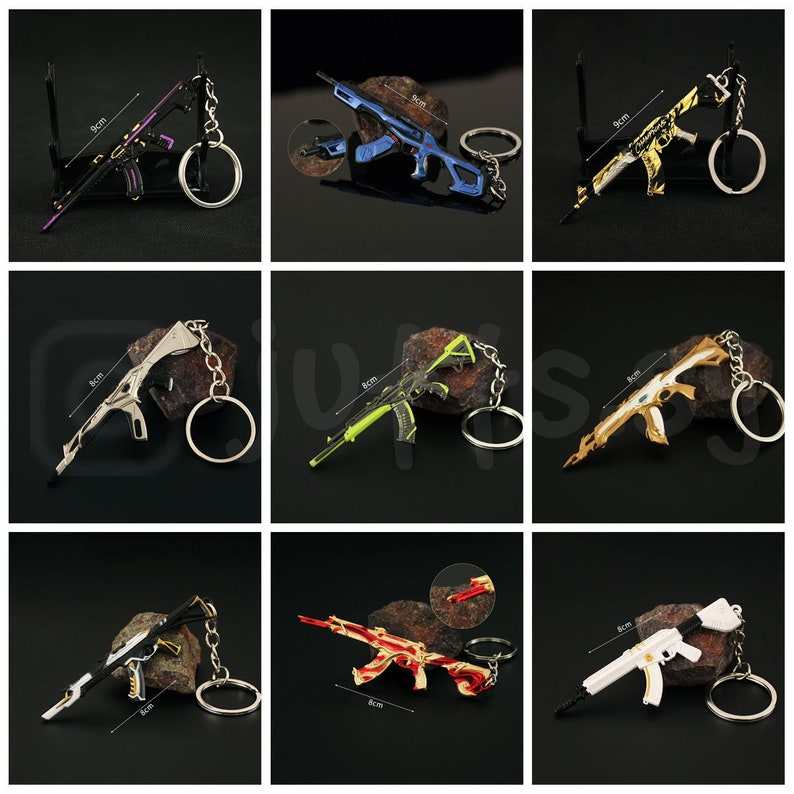 Valorant Vandal Keychain Rifles Weapon Keychains Kuronami Reaver Prime ...