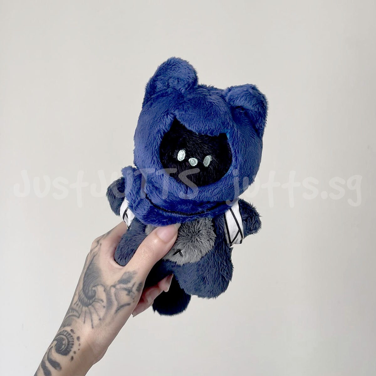Valorant Kitty Omen Plush Nekomen Plushie Removable Hoodie Squeaky Toy ...