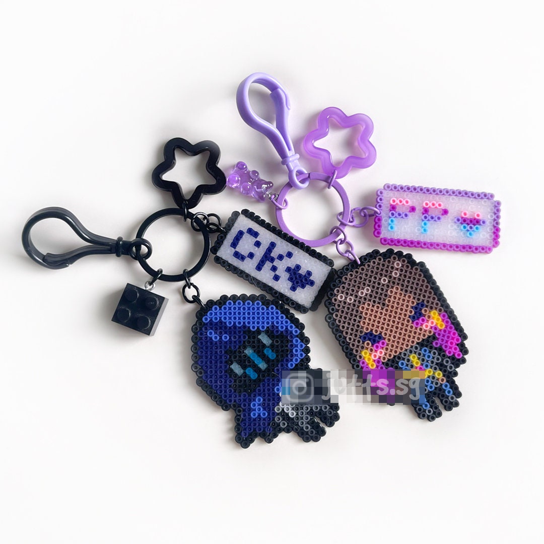 LIMITED TIME Valorant 3D Pixel, Perler Beads Custom Keychain Astra Brim ...