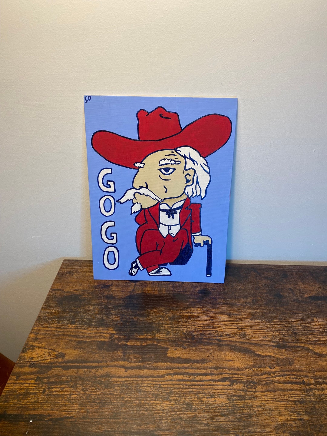 Ole Miss Mascot Colonel Reb Painting Handmade - Etsy