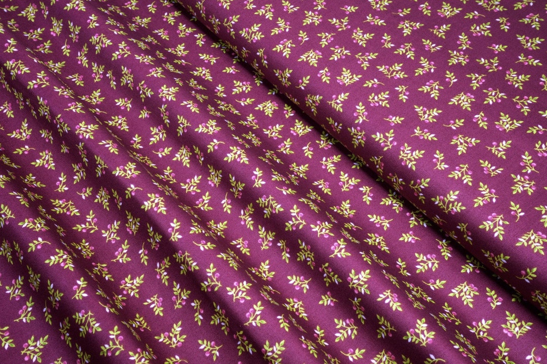 Makower Bloom Leaf Spray Pink 2036 P 0.54yd (0.5m) - Etsy