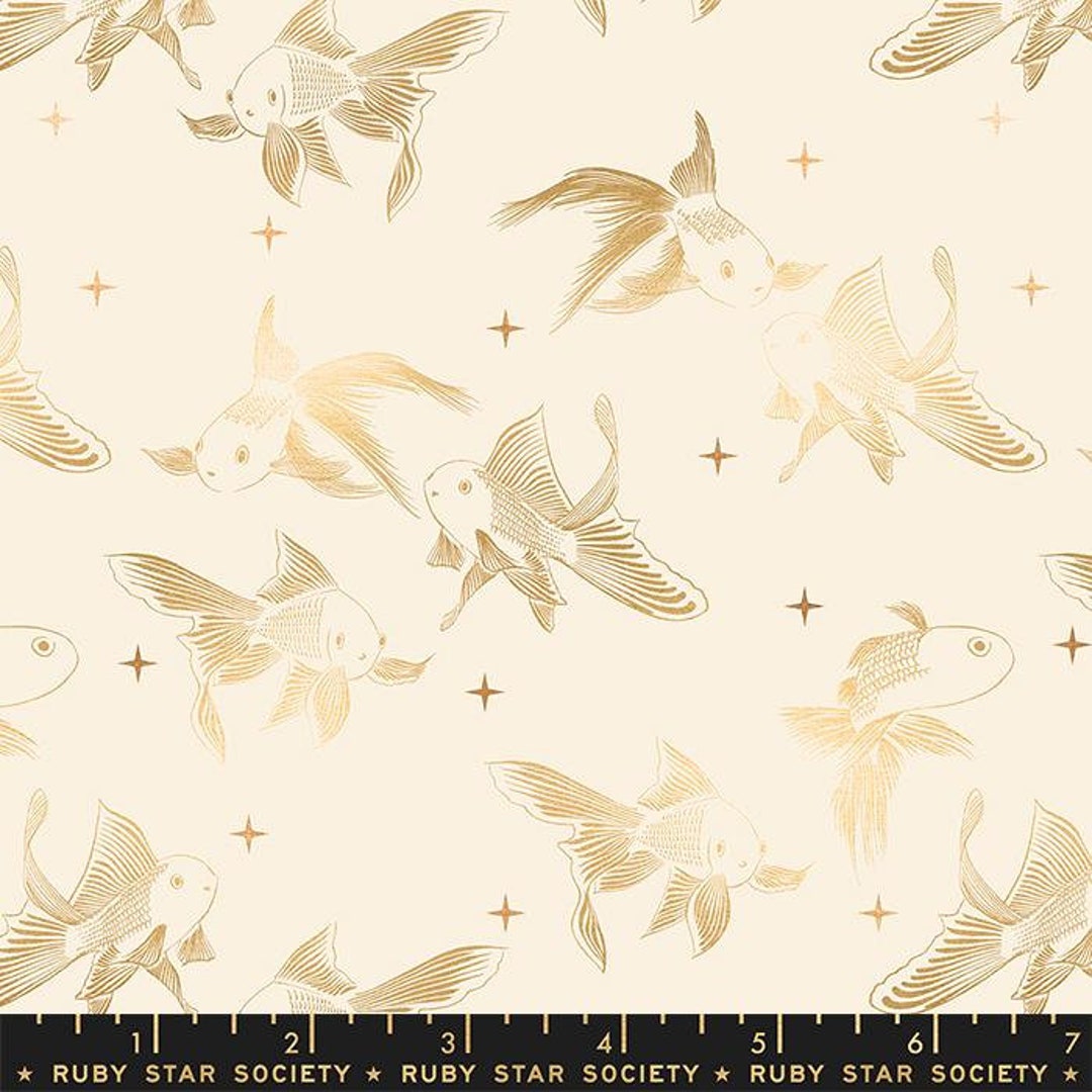 Ruby Star Society - Curio - Metallic Natural - Melody Miller 0.54 Yd (0 ...