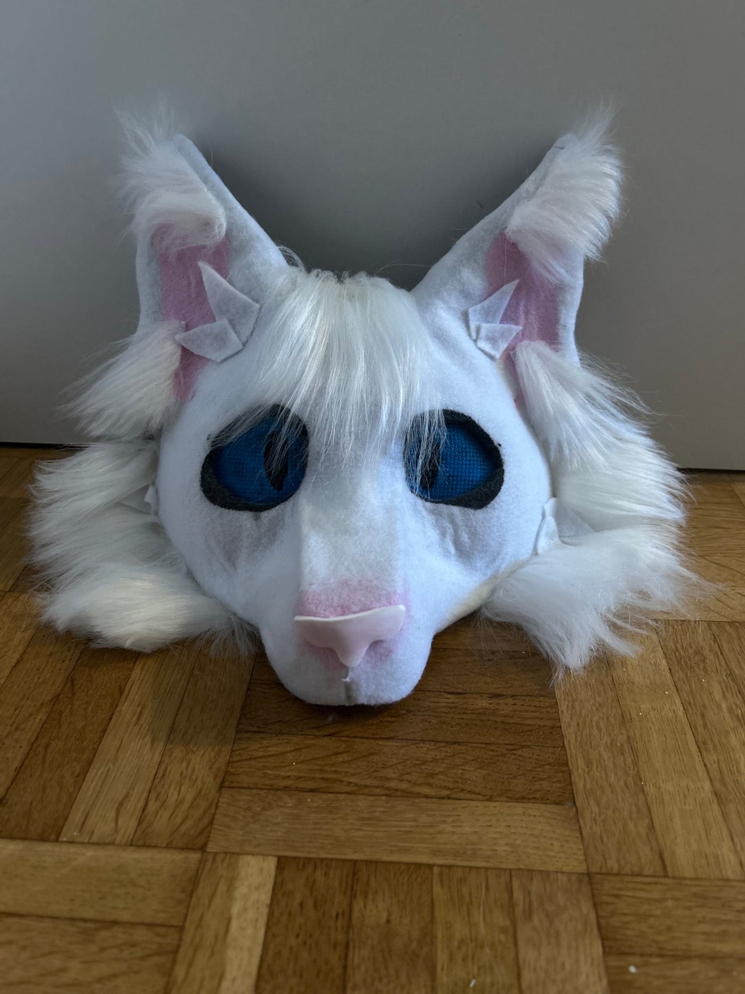 White Wolf Mask - Etsy