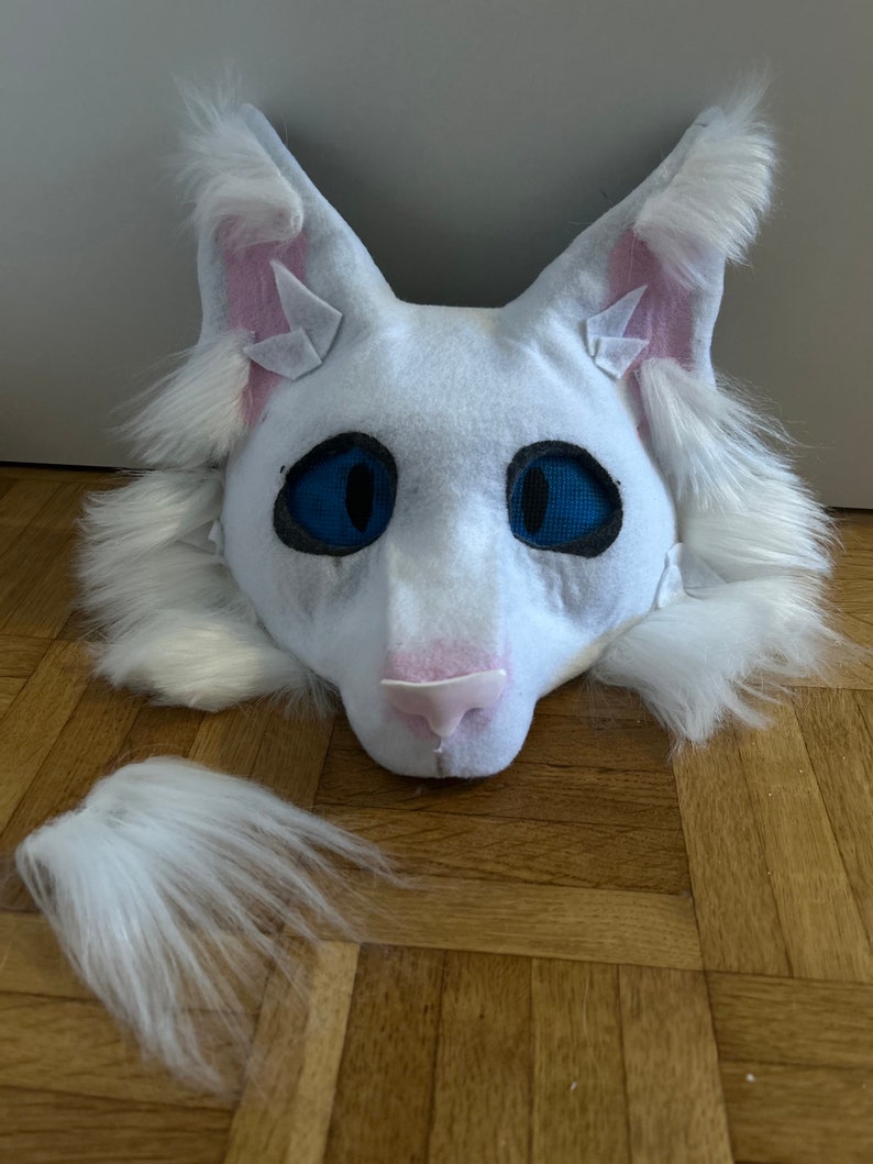 White Wolf Mask - Etsy