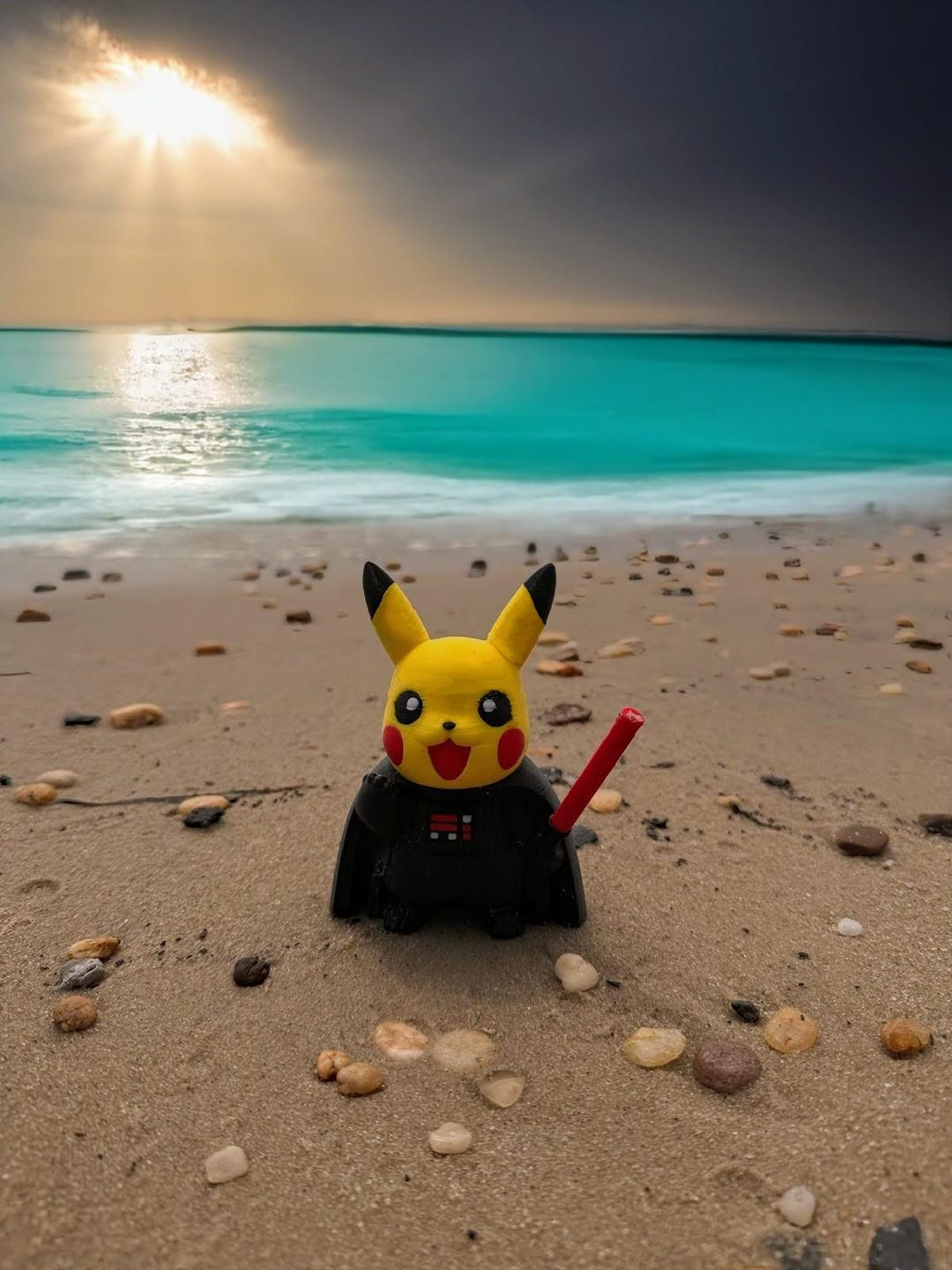 Darth Vaderchu Darth Vader Star Wars Pokemon Pikachu Cosplay Miniature ...
