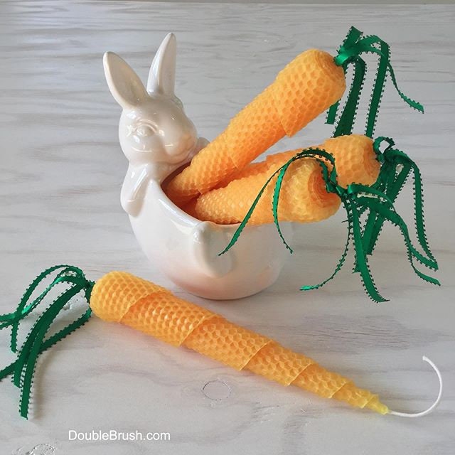 Summer Candles Vegetable Carrot Candles, Hand Rolled Candles Spring ...