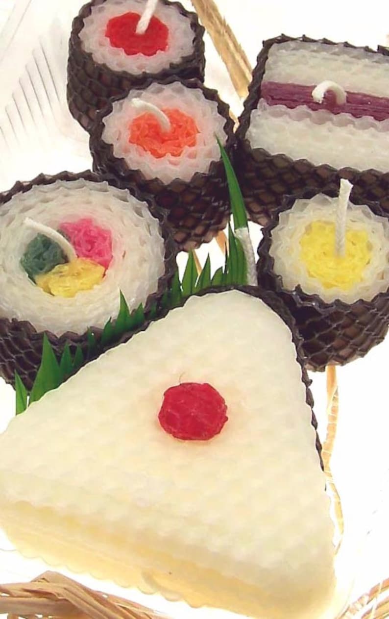 Sushi Candle Gift Set Original Assorted Sushi Candles Beeswax Handmade ...