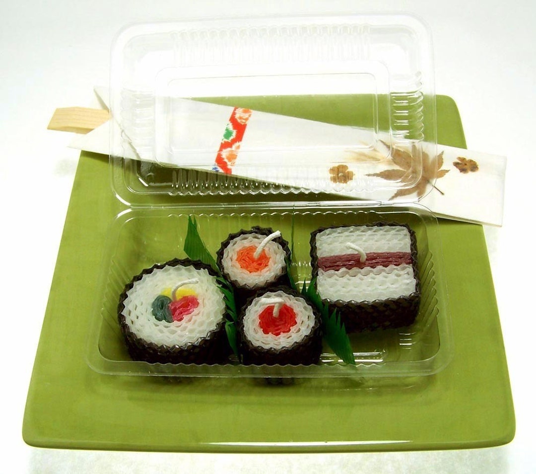 Sushi Art Sushi Gift Ideas Handmade Beeswax Japanese Candles Assorted 4 ...