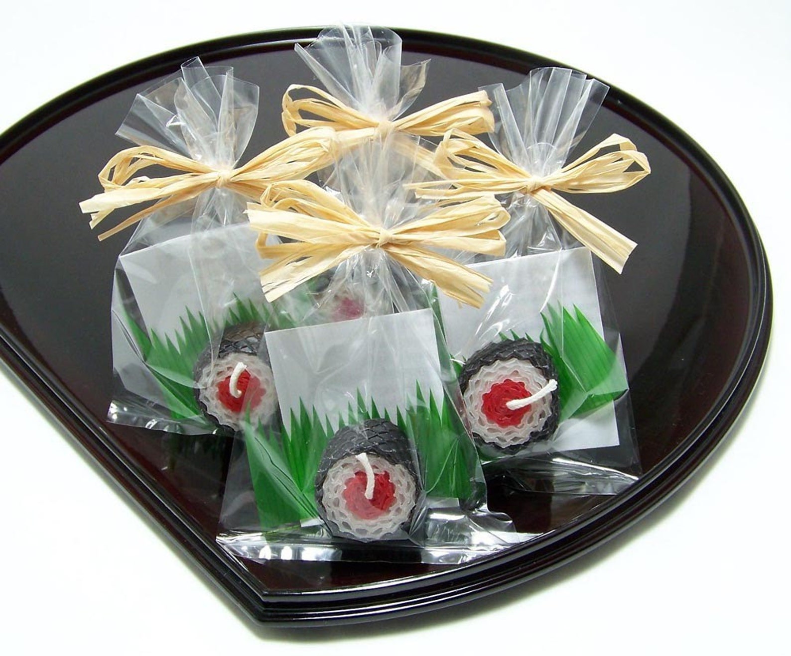 Sushi Party Favour Tekka Maki Sushi Candle Favor Beeswax Red - Etsy ...