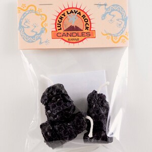 Lucky Lava Rock Candles Hawaii Good Luck Candles Gift 3 Stone Candles ...