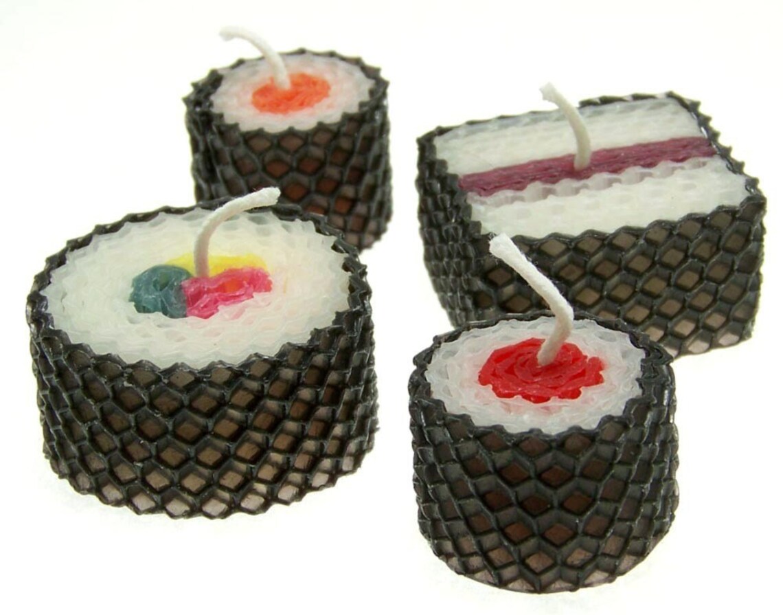 Sushi Art Sushi Gift Ideas Handmade Beeswax Japanese Candles Assorted 4 ...
