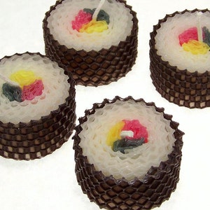 Sushi Geekery Sushi Boxed Set Sushi Shaped Candles Sushi Set Box Votive ...