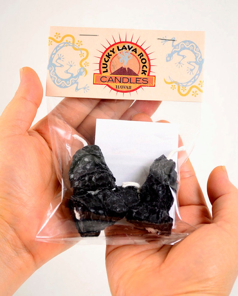 Lucky Lava Rock Candles Hawaii Good Luck Candles Gift 3 Stone Candles ...