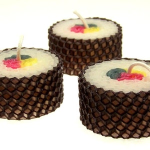 Pretty Sushi Candle Gift Candles Sushi Gift Set 3 Piece Japanese Fake ...