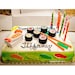 Sushi Kawaii Birthday Cake Toppers Cute Sushi Candles for - Etsy