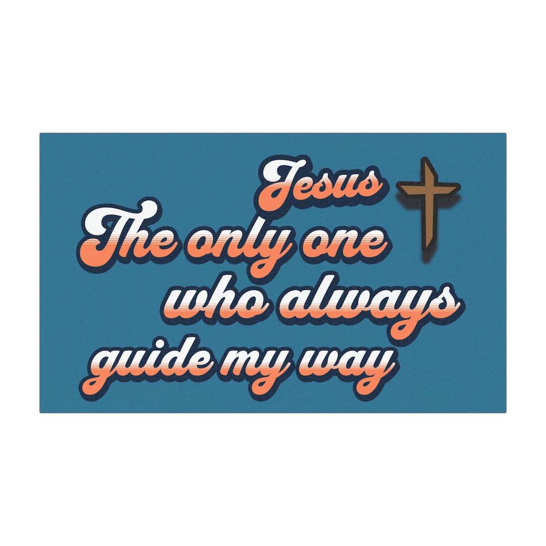 Retro Jesus Guide My Way Car Magnet - Etsy