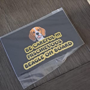 Lovely, Mischievous Beagle Car Magnet - Etsy
