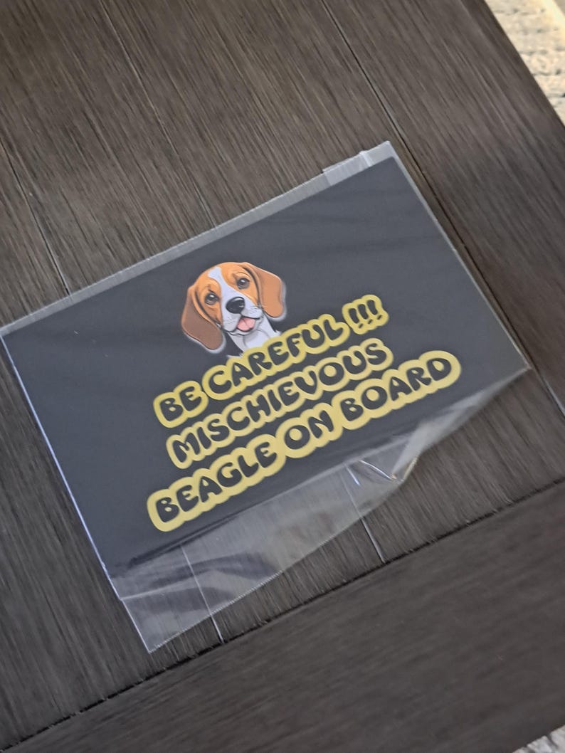 Lovely, Mischievous Beagle Car Magnet - Etsy