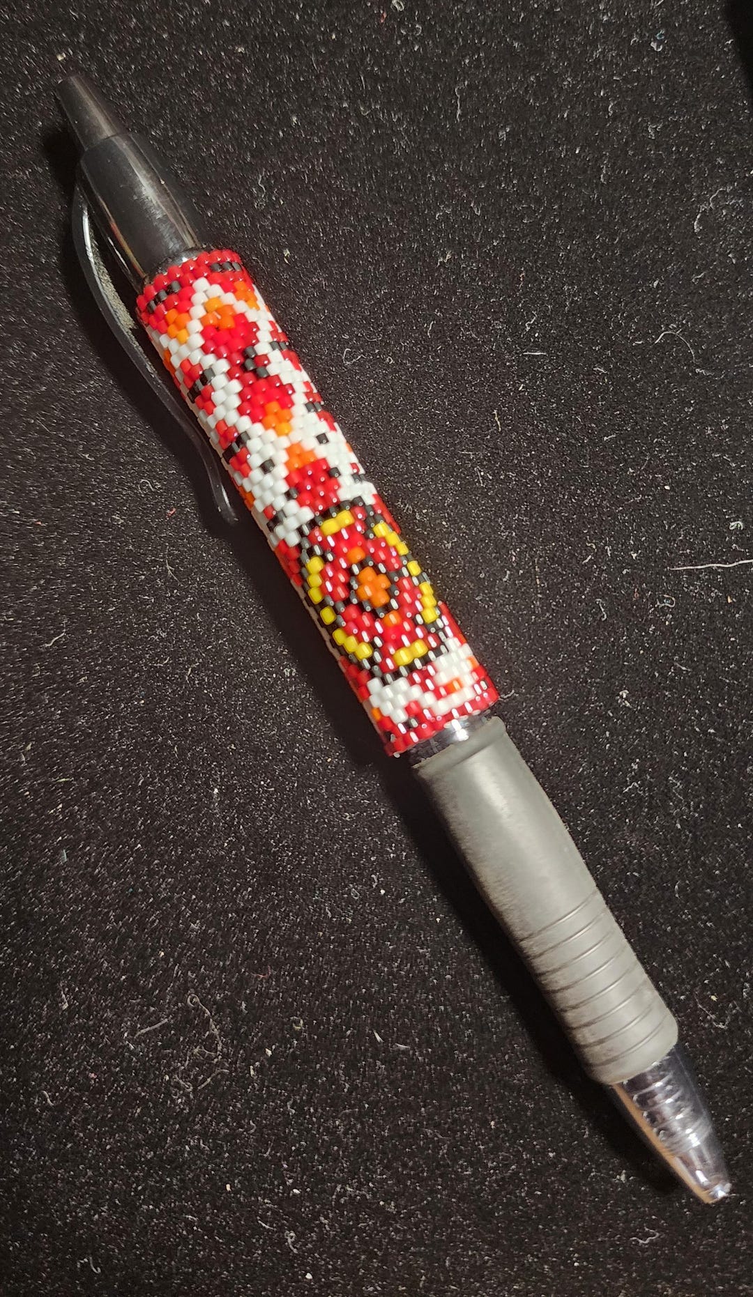 RED TURTLE Hand Beaded Pen Wrap - Etsy