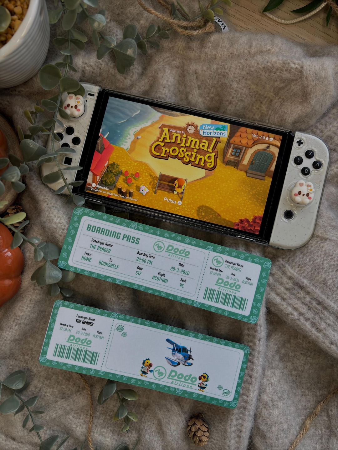 Animal Crossing New Horizons Dodo Airlines Plane Ticket Bookmark - Etsy