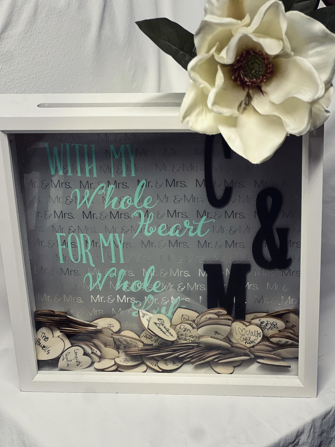 Wedding Guest Box, Guest Shadow Box, Guest Book - Etsy