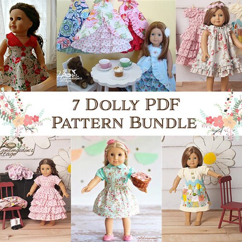Bundle and Save 7 Dolly PDF Pattern Collection | Etsy
