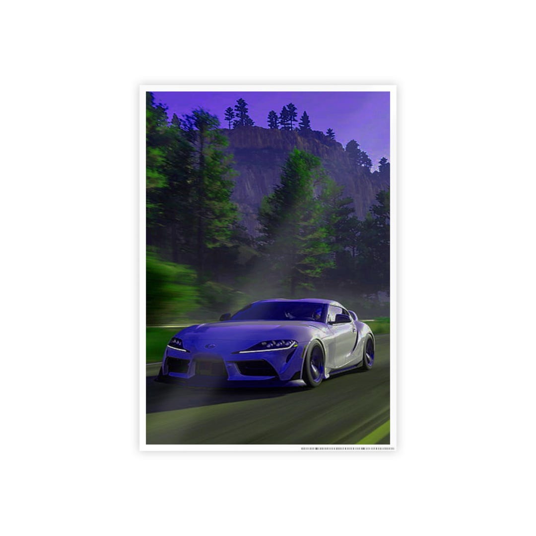 Blue, Toyota Supra MK5, Roller, Supra, MK5, JDM, Supra Posters, Supra ...